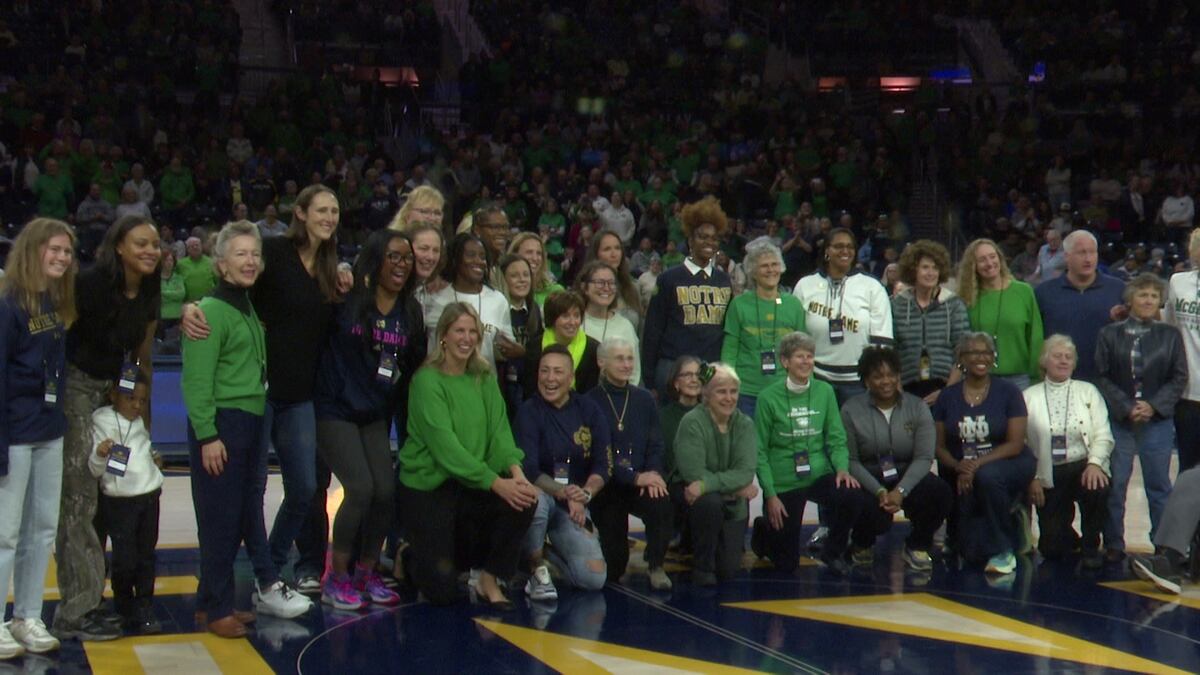 Notre Dame celebrates 25th anniversary of 2001 women’s basketball ...