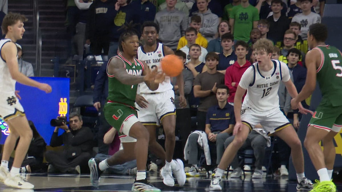 Notre Dame men’s basketball falls to Miami 81-69, drops third straight ...