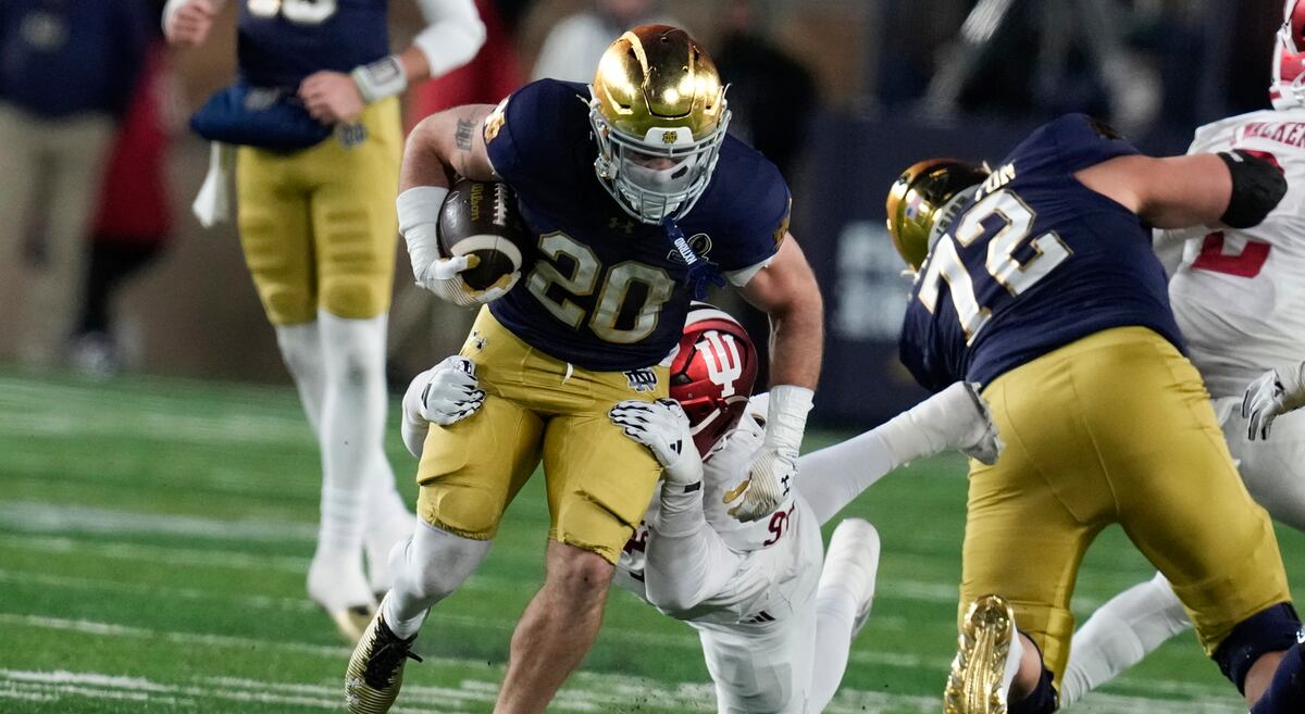 Freshman running back plays important role for Notre Dame - BVM Sports