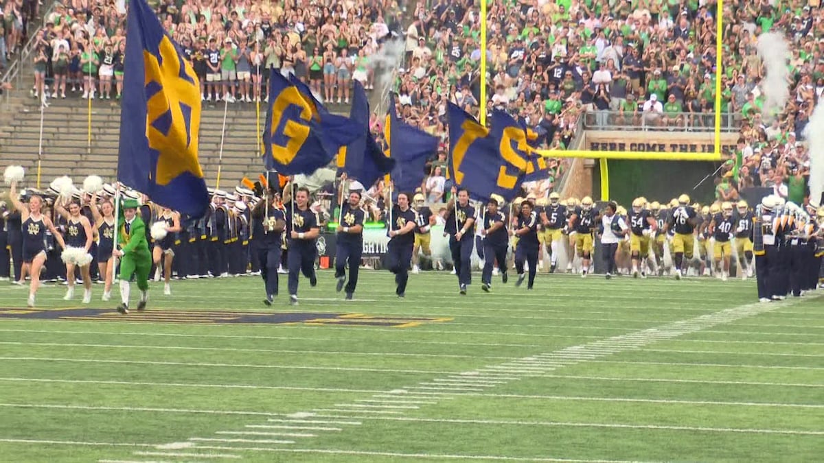 Notre Dame football announces kickoff times for 2026 home games - BVM ...